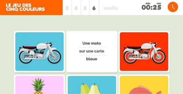 Application orthophoniste: le jeu des 5 couleurs - App-enfant